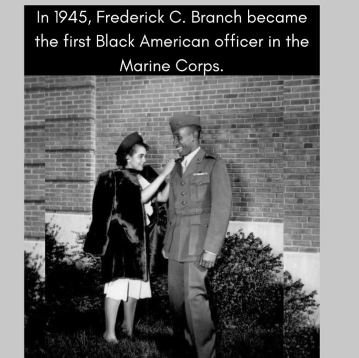 Frederick C. Branch: First Black American U.S. Marine Corps Officer ...
